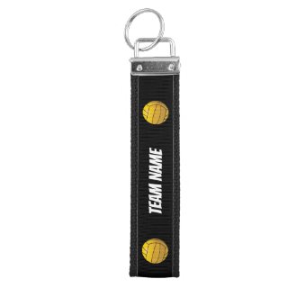 Water Polo Customized Team Wrist Keychain | Zazzle