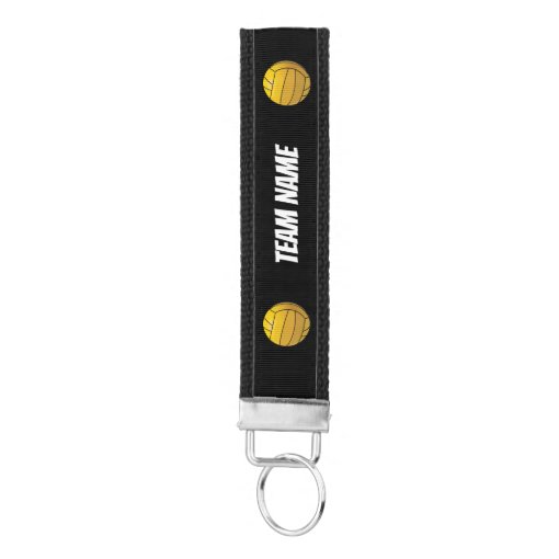 Water Polo Customized Team Wrist Keychain | Zazzle