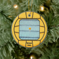 Water Polo frame (add your own photo!) Ceramic Ornament | Zazzle