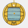 Water Polo frame (add your own photo!) Ceramic Ornament | Zazzle