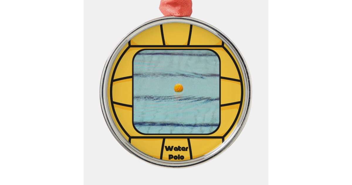 Water Polo frame (add your own photo!) Metal Ornament | Zazzle