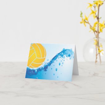 Water Polo Note Cards | Zazzle