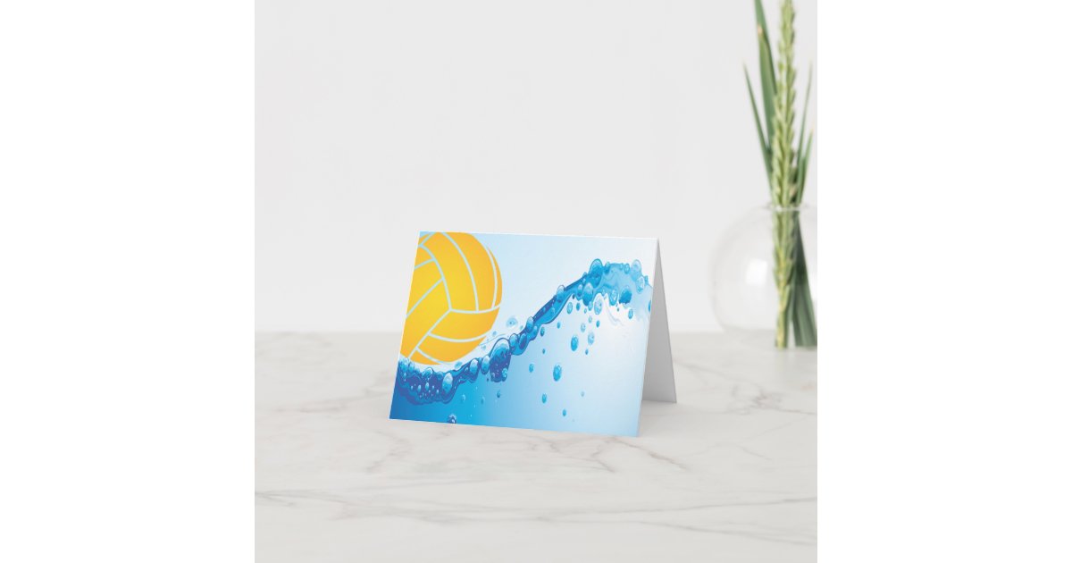 Water Polo Note Cards | Zazzle
