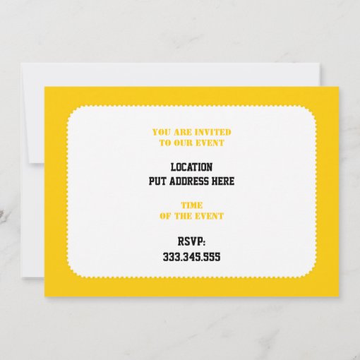 Water polo player black silhouette custom invitation | Zazzle