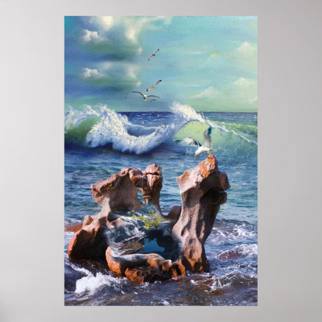 Water Power Background Card Design Poster | Zazzle
