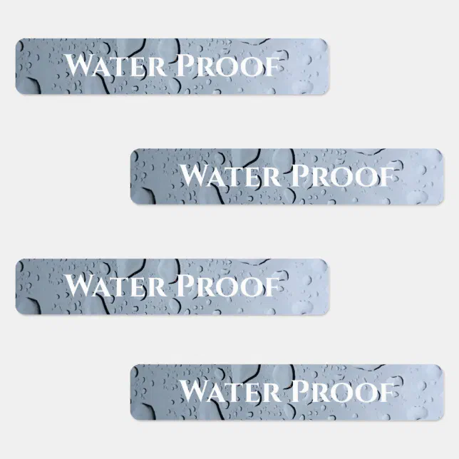 Water Proof Splash Free Drops Custom Package Label | Zazzle