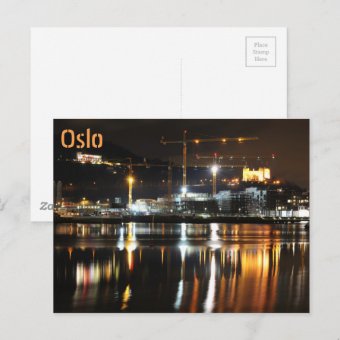 Water reflections in Oslo, Norway Postcard | Zazzle