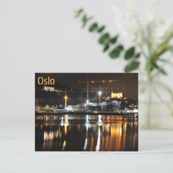 Water reflections in Oslo, Norway Postcard | Zazzle
