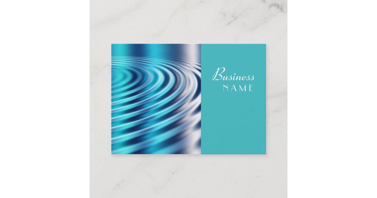 Water Ripples Business Card | Zazzle