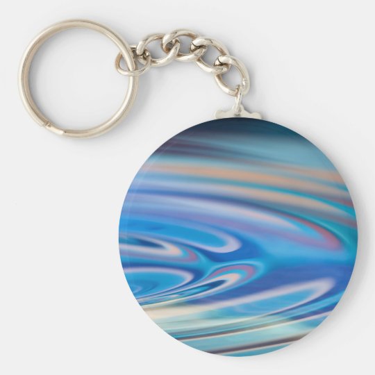Water Ripples turquoise Abstract multicolor Keychain | Zazzle.com