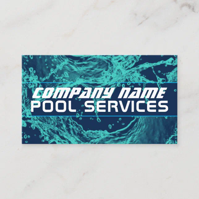Water splash business card | Zazzle