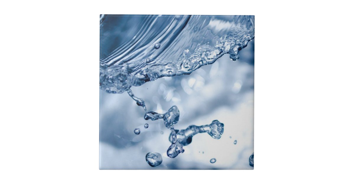 Water Splash Ceramic Tile | Zazzle