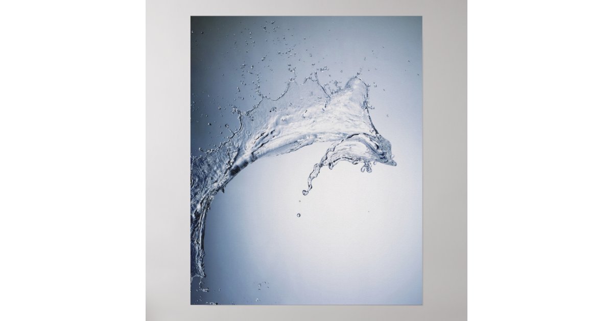 Water Splash Poster | Zazzle