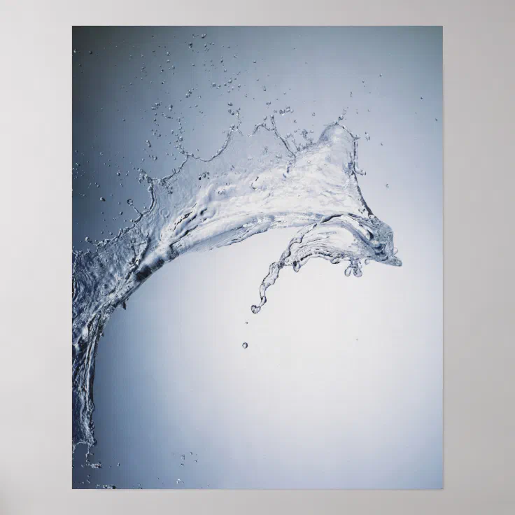 Water Splash Poster | Zazzle