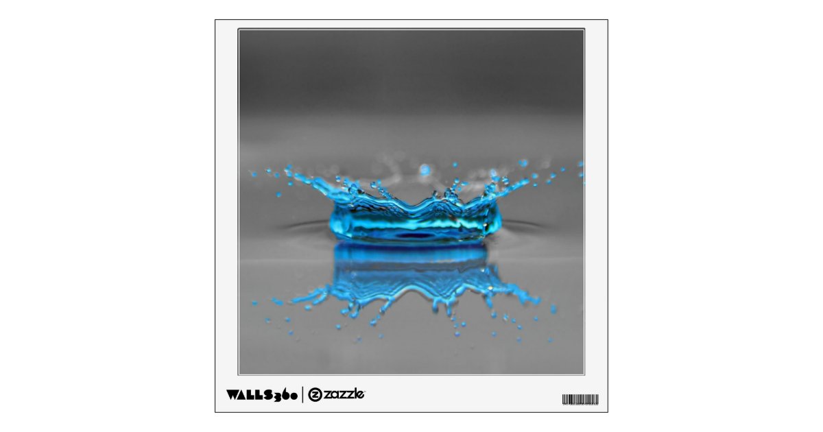 Water Splash Wall Decal | Zazzle