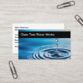Water Testing And Filtration Business Cards | Zazzle