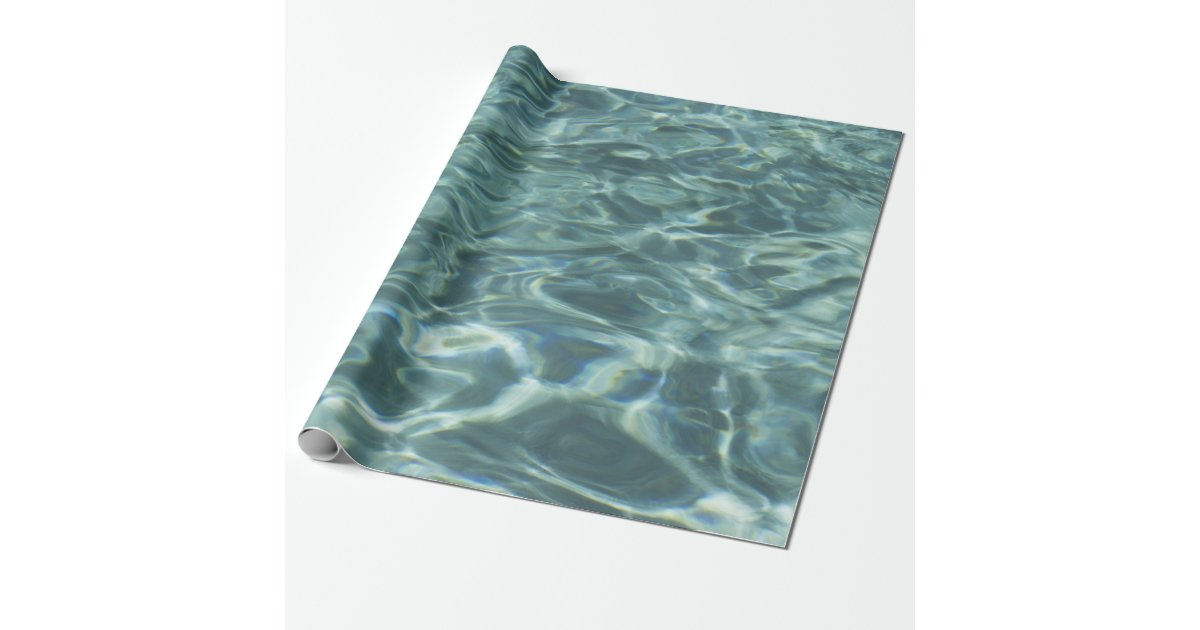 Water Texture Gift Wrap | Zazzle