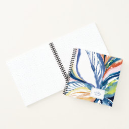 Watercolor Abstract Painting Personal Notebook | Zazzle