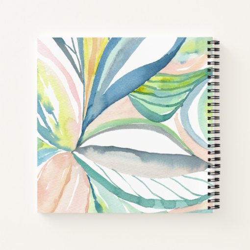 Watercolor Abstract Painting Personal Notebook | Zazzle