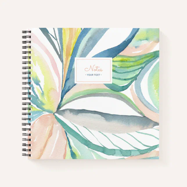 Watercolor Abstract Painting Personal Notebook | Zazzle