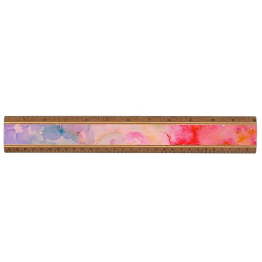 Watercolor Abstract Ruler | Zazzle