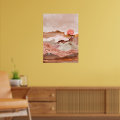 Watercolor abstract sands desert landscape Modern Poster | Zazzle