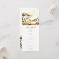Watercolor African Landscape Wedding Program | Zazzle