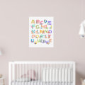 Watercolor Alphabet Animals Poster | Zazzle