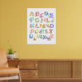 Watercolor Alphabet Animals Poster | Zazzle