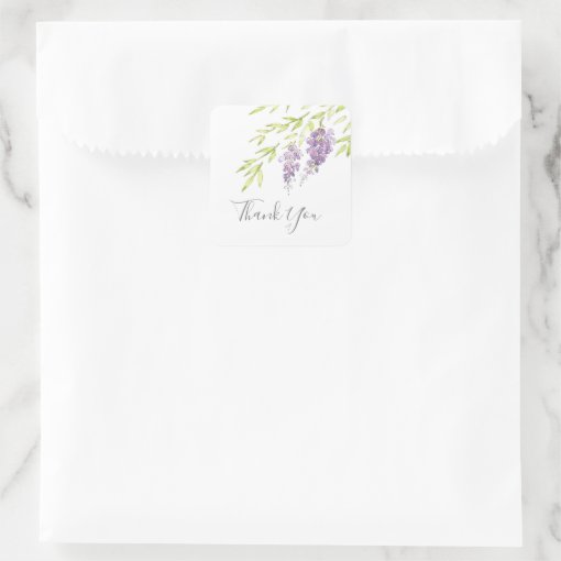 'Watercolor and Pen Wisteria' Labels | Zazzle