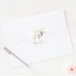 'Watercolor and Pen Wisteria' Labels | Zazzle