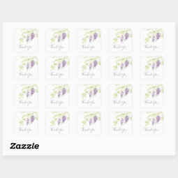 'Watercolor and Pen Wisteria' Labels | Zazzle