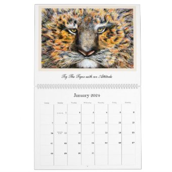 Watercolor Animals Calendar | Zazzle