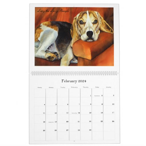 Watercolor Animals Calendar | Zazzle