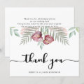 Watercolor Anthurium Floral Thank You Card | Zazzle