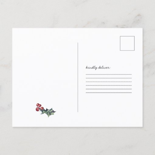 Watercolor Apple Cider Recipe | Holiday Card | Zazzle