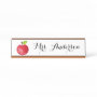 Watercolor Apple Personalized Teacher Name Plate | Zazzle