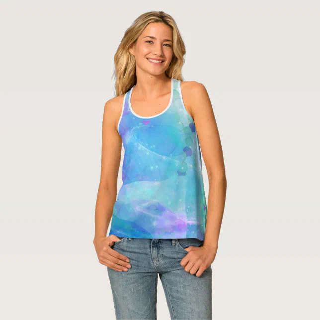 Watercolor Art Mermaid Tail Under the Sea Tank Top | Zazzle