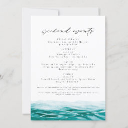 Watercolor Atlantic City New Jersey Skyline Invitation | Zazzle