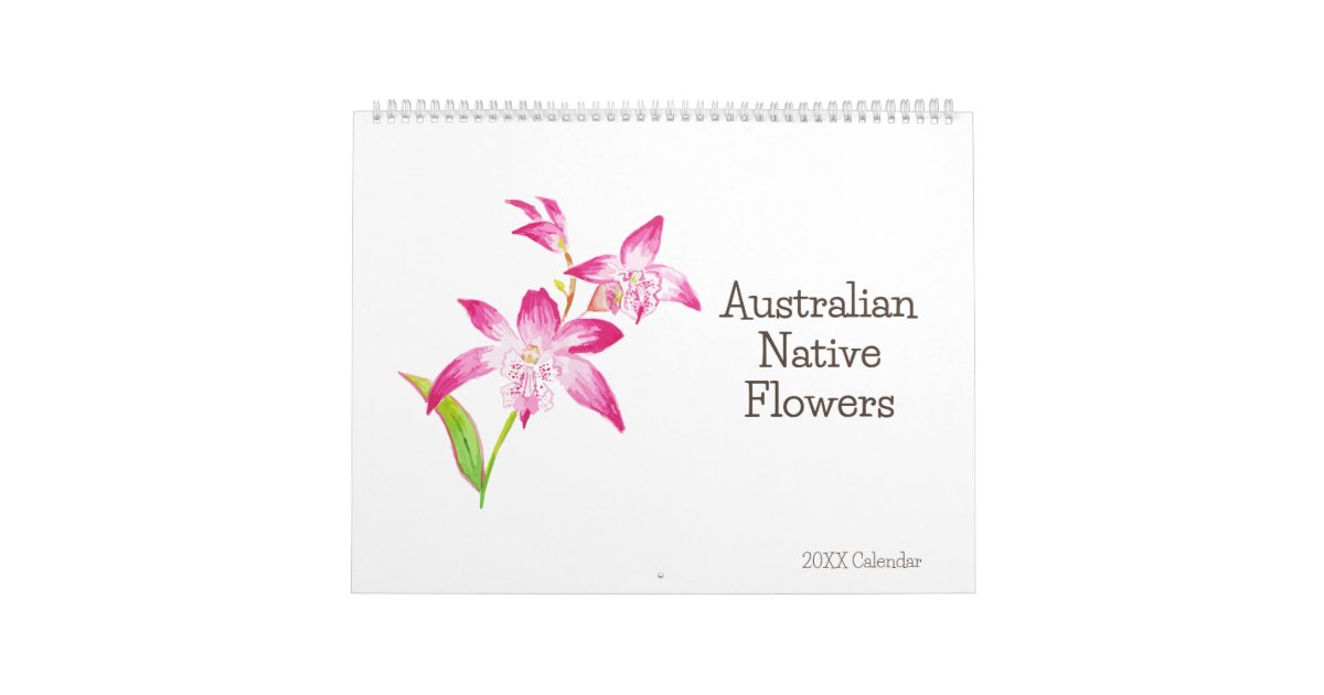 Watercolor Australian Native Flowers Calendar | Zazzle