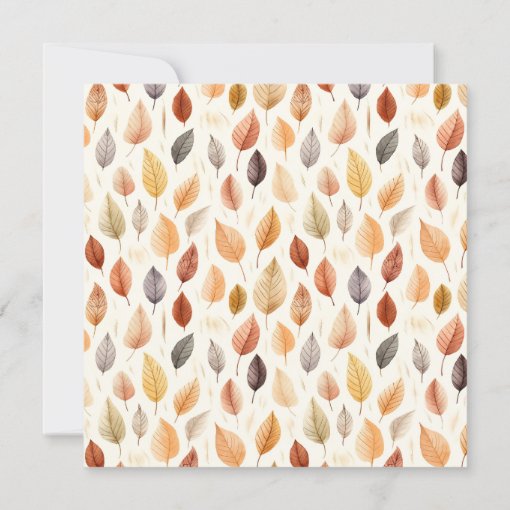 Watercolor Autumn Leaves Thanksgiving Invitation | Zazzle