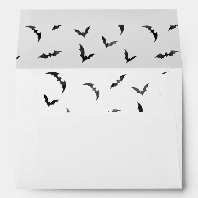 Watercolor Bats Halloween Envelope | Zazzle