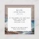 Watercolor Beach Ocean Waves QR Code Social Media Square Business Card ...