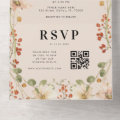 Watercolor Berry Wildflower Spring QR Code Wedding All In One ...