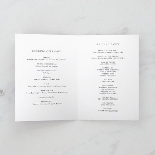 Watercolor Blue Hydrangea Wedding Booklet Program | Zazzle