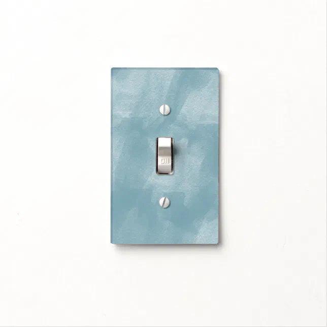 Watercolor Blue Light Switch Cover | Zazzle