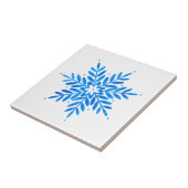 Watercolor Blue Snowflake Ceramic Tile | Zazzle