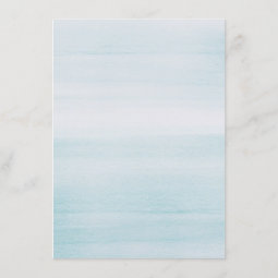 Watercolor blue wedding. Classic elegant nautical Menu | Zazzle