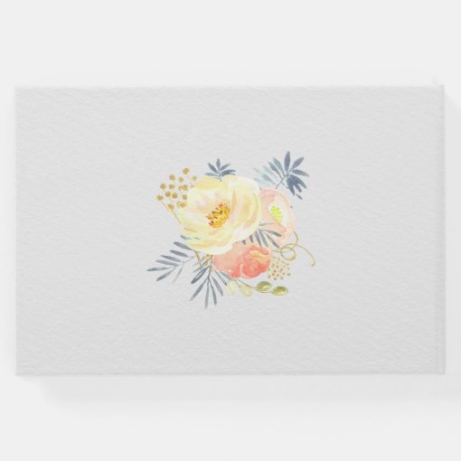 Watercolor Blush Pink Number 15 Floral Quinceanera Guest Book | Zazzle