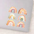 Watercolor Boho Rainbow Collection Sticker | Zazzle